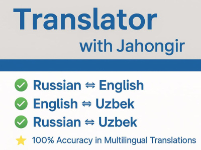 Professional Uzbek , English & Russian Translator | Upwork