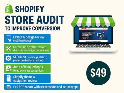 A a detailed Shopify Store Audit to boost sales & conversions | Upwork