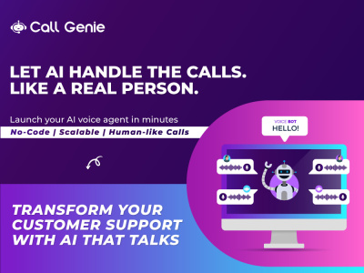 Call Genie: AI Voice Agent for 24/7 Calls & Scheduling No-Code, Fast ...
