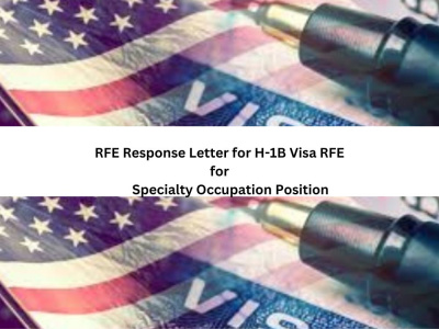 RFE Response Letter for H-1B Visa RFE for Specialty Occupation Position ...