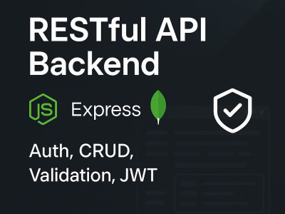 Build a Secure RESTful API with Node.js, Express & MongoDB | Upwork