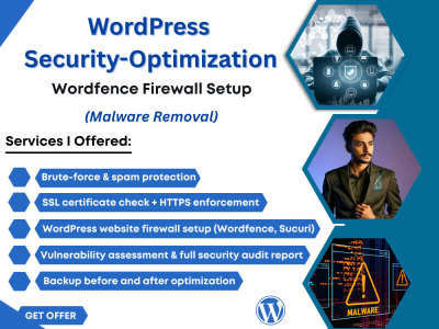 WordPress Security Optimization, Malware Removal | Wordfence Firewall Setup | Upwork