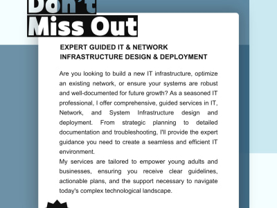 Guided IT Infrastructure Design & Deployment | Upwork