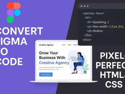 Convert Figma to responsive HTML/CSS | Upwork