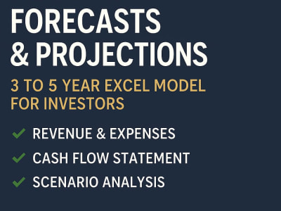 Financial Forecasts & Projections – 3 to 5 Year Excel Model for ...