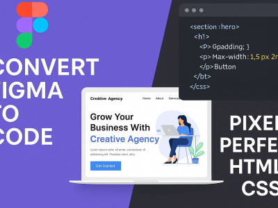 Convert Figma to responsive HTML/CSS website | Upwork