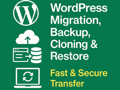WordPress Migration, Backup, Cloning & Restore – Fast & Secure Transfer | Upwork