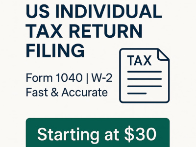 US Individual Tax Return Filing (Form 1040 + W-2) | Upwork