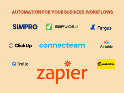 Zapier - Trade Tools Automation: ServiceM8, Simpro, Fergus & More | Upwork