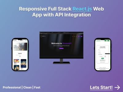A responsive React website with API integration | Upwork