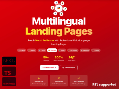 Multilingual Landing Page — responsive, fast & SEO-ready | Upwork