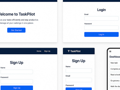 TaskPilot – Smart To‑Do App with Login & Dashboard (React.js) | Upwork
