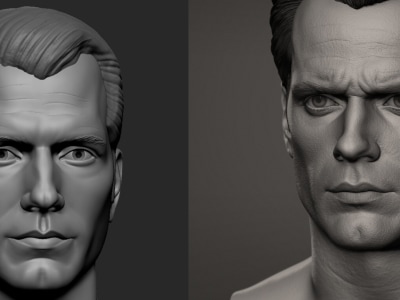 3d head model sculpt zbrush realistic face design 3d print bust model stl | Upwork