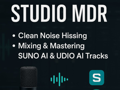 Master clean remove noise, hissing sound from your ai song suno, udio ...