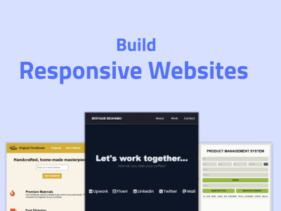 A professional & responsive website page with HTML and CSS and ...
