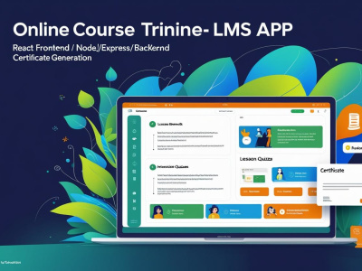 Online Course App (LMS) – Lessons, Quizzes & Certificates React + Node ...