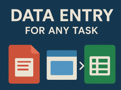 Professional Data Entry Services | Fast Turnaround Guaranteed | Upwork