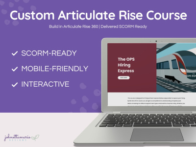 A SCORM-compliant Articulate Rise 360 eLearning course | Upwork