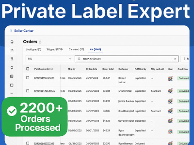 Your Walmart WFS private labels business managed | Upwork
