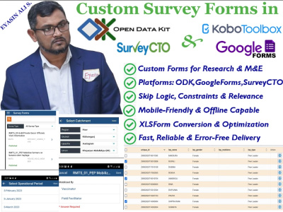 Professional survey form design in ODK, KoBoToolbox, or Google Forms | Upwork