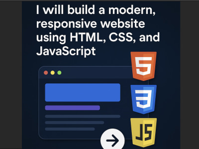 Custom HTML, CSS, JavaScript website – fully responsive and clean code ...