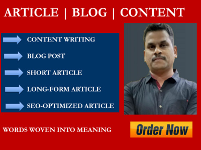 Article & Blog Writing Services | Upwork