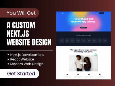 A Custom Next.js Website Design | Upwork