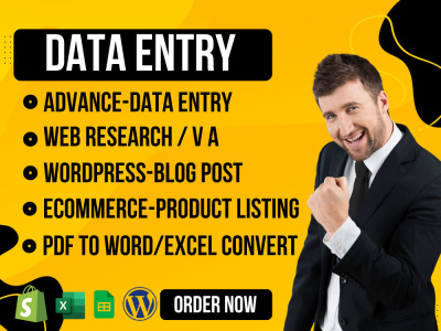 Data Entry, Copy-Paste, PDF to Word/Excel Conversion – 100% Accuracy | Upwork
