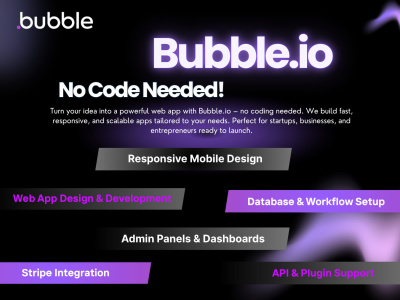 Bubble.io developer, bubble.io saas, bubble app, bubble expert, bubble mvp | Upwork