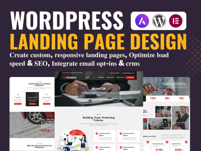 Design Landing Page | Modern, Responsive & SEO-Friendly | WordPress Website | Upwork