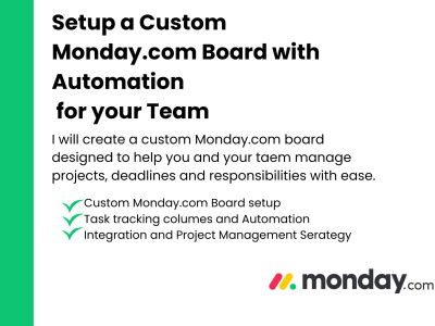 Monday.com CRM, Monday.com Board Setup and Monday.com Automation | Upwork