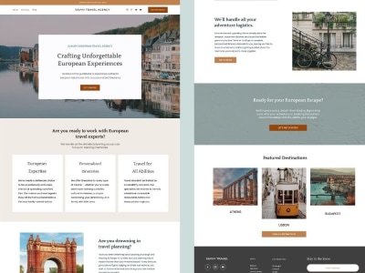 A custom Squarespace site. | Upwork