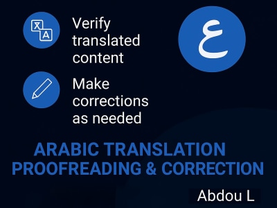 Perfectly proofread and corrected Arabic translation that reads ...