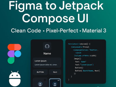 Your Figma Design Converted Pixel-Perfect Jetpack Compose UI | Upwork
