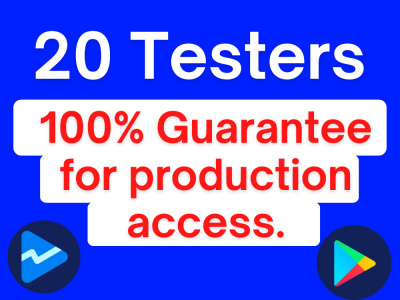 20 testers for your google play closed testing | Upwork