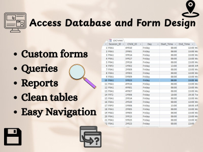 A simple Microsoft Access database with tables, queries, and forms | Upwork