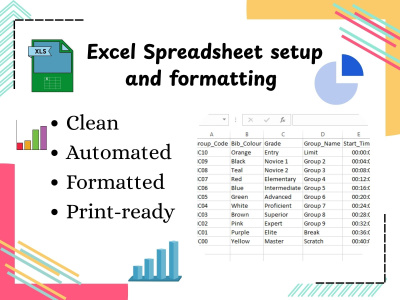 A clean and organized Excel spreadsheet with formulas and formatting | Upwork