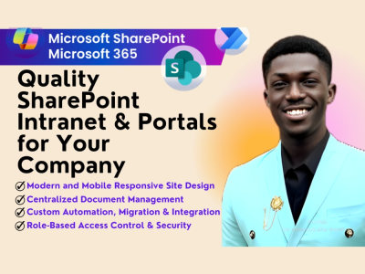 Custom Microsoft SharePoint intranet site design portal development Admin | Upwork