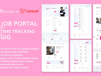 A Job Portal platform with time tracking and gig | Upwork
