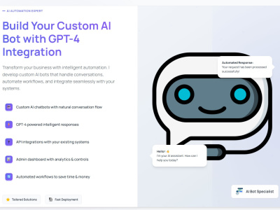 Custom automation bots using PHP, js and gpt API | Upwork