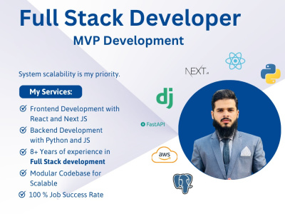 Full Stack Web Developer | MVP | MERN | React JS | Python | FastAPI, Django | Upwork