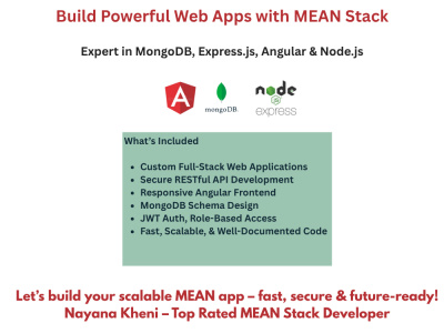 Expert MEAN Full-Stack Developer | MongoDB, Express, Angular, Node.js ...