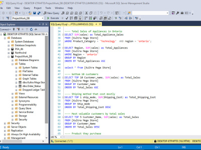 A creation and Designing of SQL Database and SQL queries | Upwork