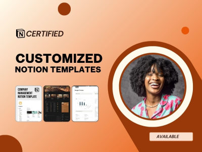 A custom notion workspace | notion template | notion automation | Upwork