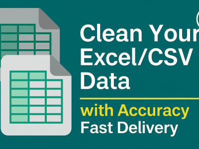 Data Cleaning & CSV Formatting for Reports, Ecommerce, and More | Upwork