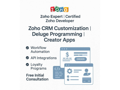 Zoho One, Zoho CRM, Zoho Creator, Zoho deluge script | Zoho Consultation | Upwork