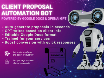 A Client Proposal Automation Bot using Google Docs & GPT | Upwork