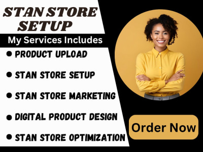 Stan store marketing design setup for digital product | Upwork