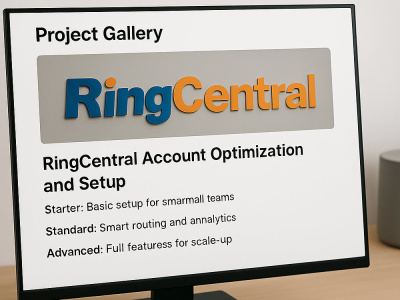 RingCentral Account Setup and Optimization | Upwork
