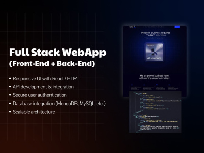 Custom Full-Stack Web Application Development | Upwork